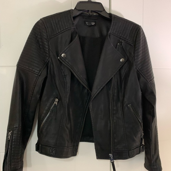 Topshop | Jackets & Coats | Topshop Faux Leather Jacket | Poshmark